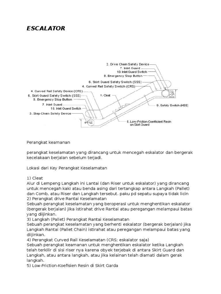 Escalator Safety Device | PDF