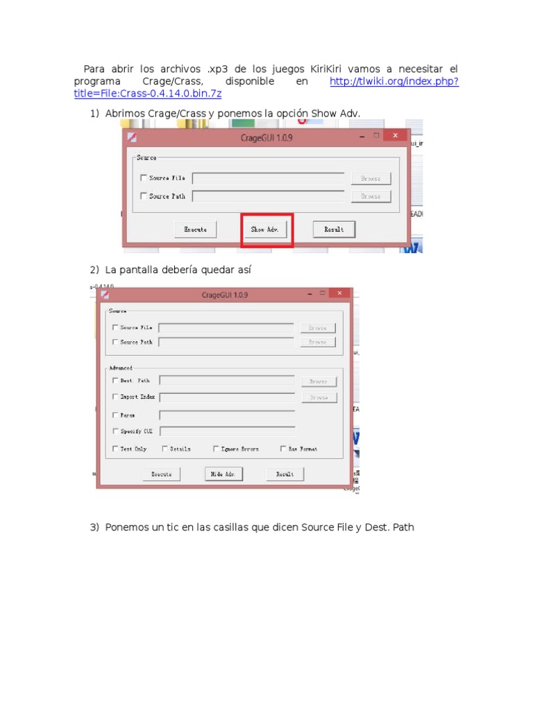 Tutorial Archivos de KiriKiri | PDF