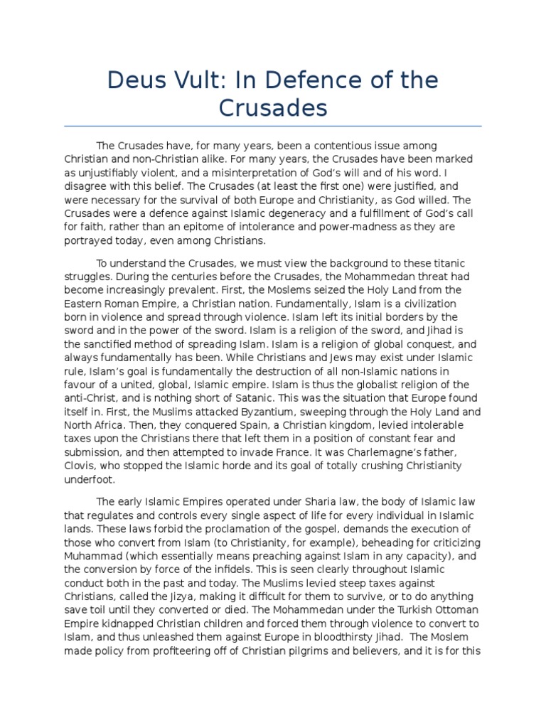 15.deus Vult | PDF | Crusades | Jesus