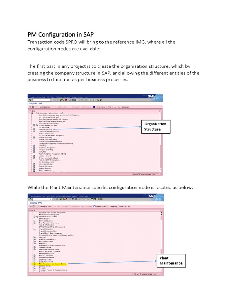 001 PM Configurations in SAP | PDF | Information Technology Management ...