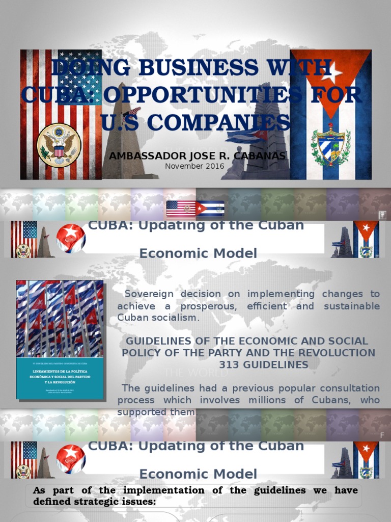 Doing Business With Cuba: Opportunities For U.S. Companies | PDF ...