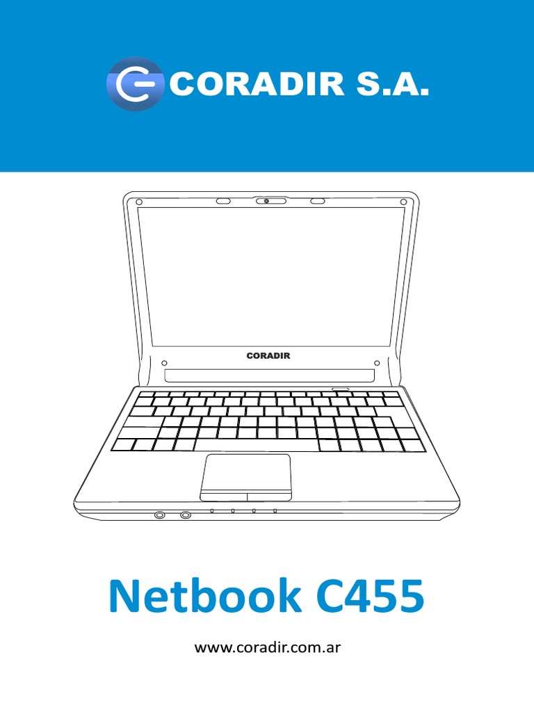 Netbook Coradir C455 A4 | PDF | Diodo emisor de luz | Batería (electricidad)