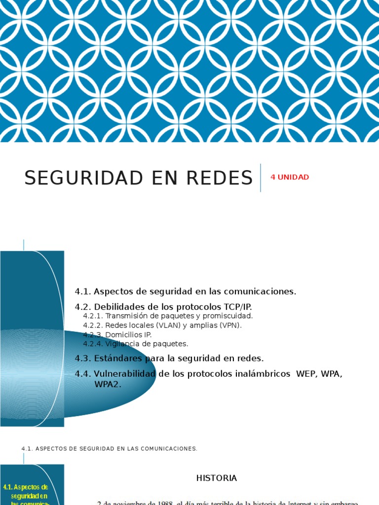 Seguridad en Redes | PDF | Redes | Estándares de internet