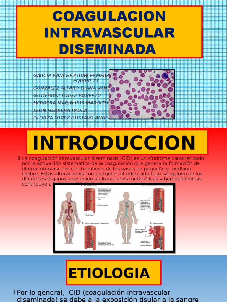 Criterios y Fisiopatología de CID | PDF | Trombo | Coagulación