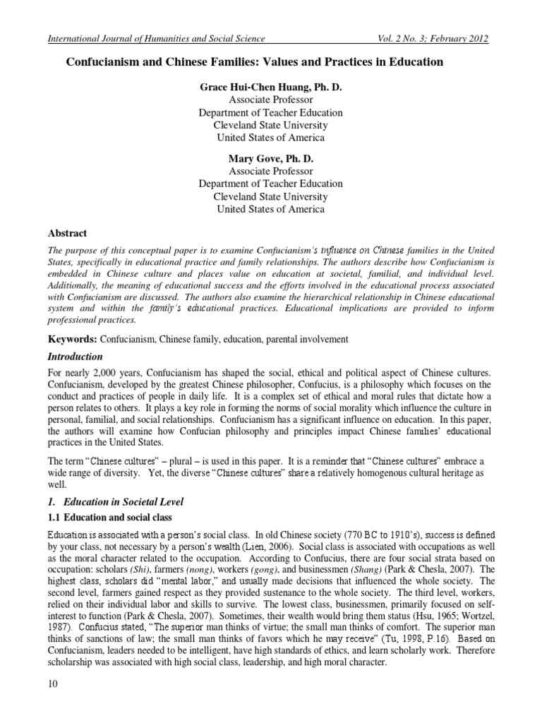 Chinese Family Culture Study | PDF | Confucianism | China