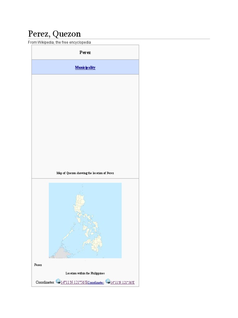 Perez Quezon | PDF