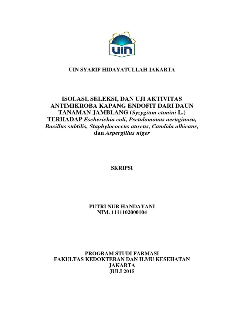 Putri Nur Handayani-Fkik PDF | PDF