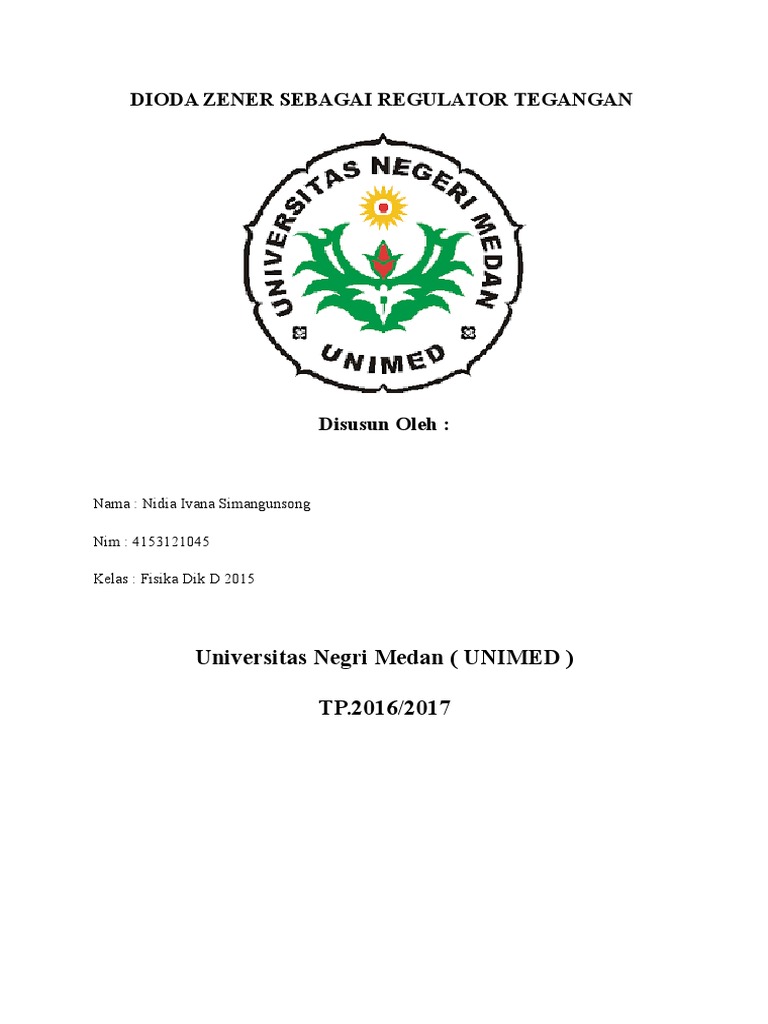 Makalah Dioda Zener Sebagai Regulator Tegangan | PDF