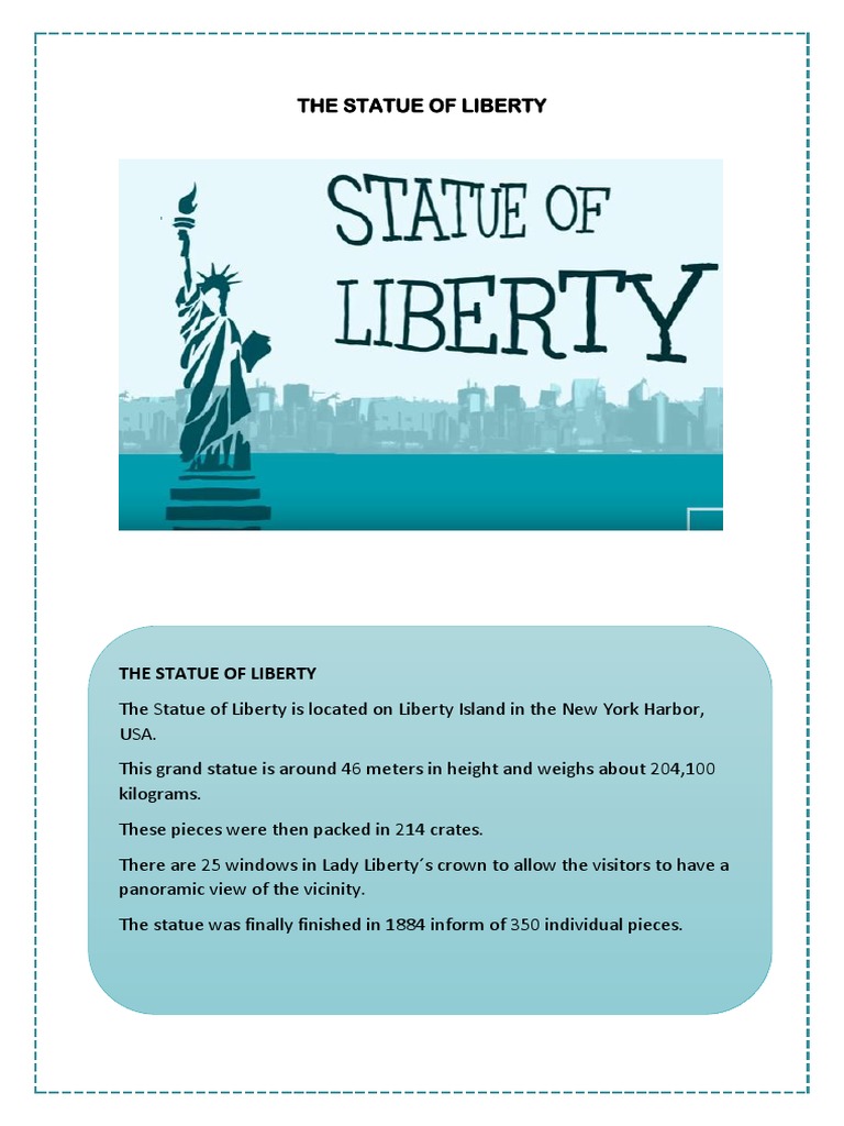 The Statue of Liberty | PDF | Buildings And Structures | Library And Museum