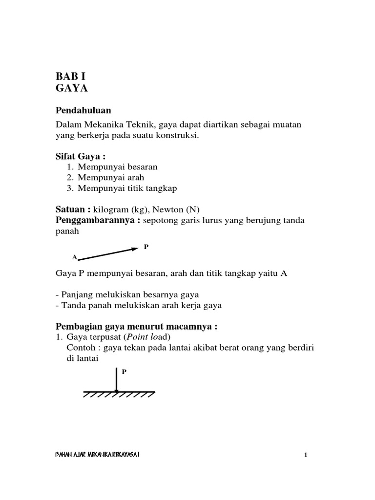 Mekanika Rekayasa 1 | PDF