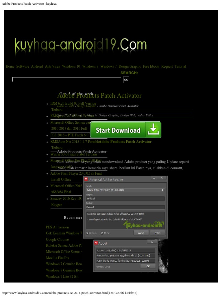 Adobe Products Patch Activator KuyhAa | PDF | Microsoft Windows | Windows 7