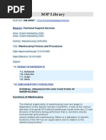Warehouse Operations SOP Overview | PDF | Warehouse | Audit