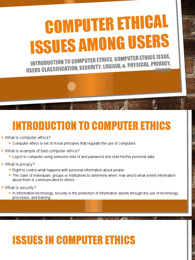 Computer Ethical Issues | PDF | Security Hacker | Computer Security