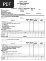 Deped Form 138-E Report Card Grades 4 To 6 Blank | PDF