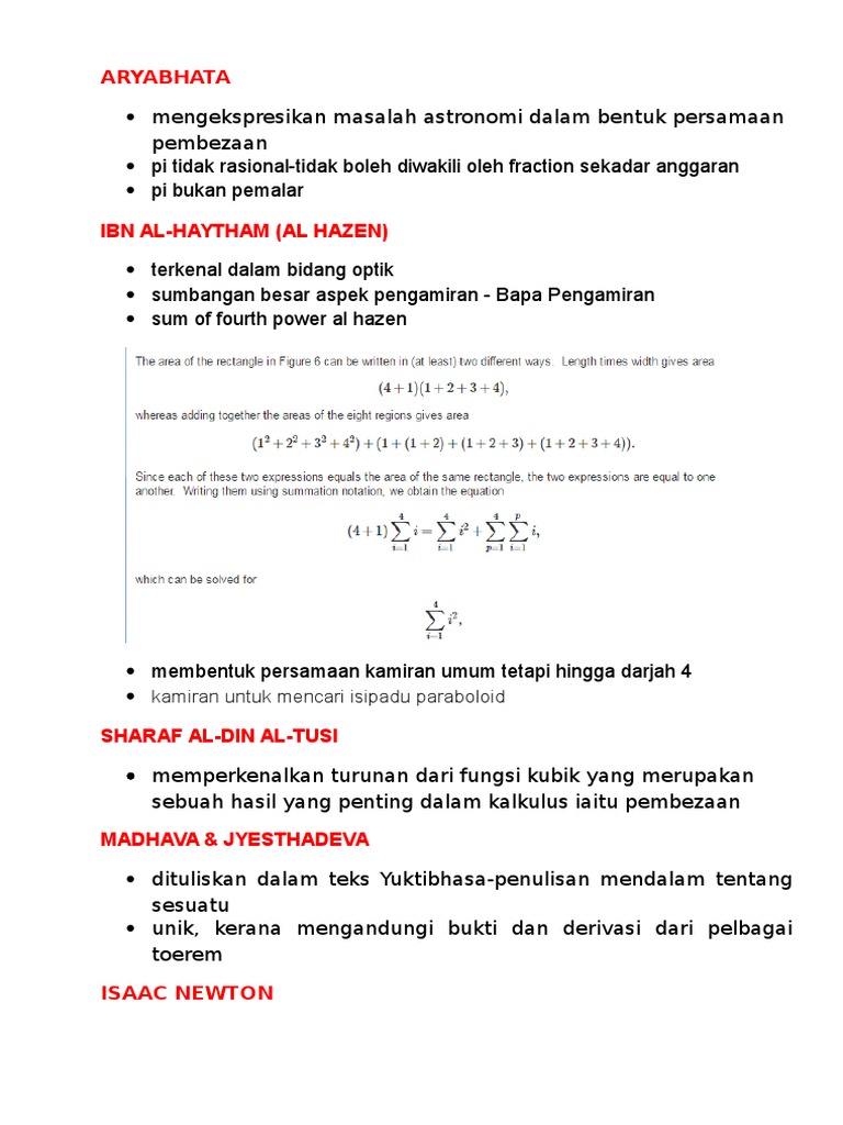 Sejarah Tokoh Matematika | PDF