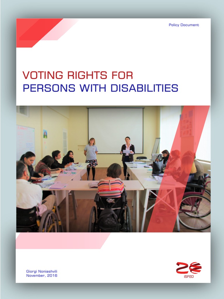 Voting Rights for Persons with Disabilities | PDF | Accessibility ...