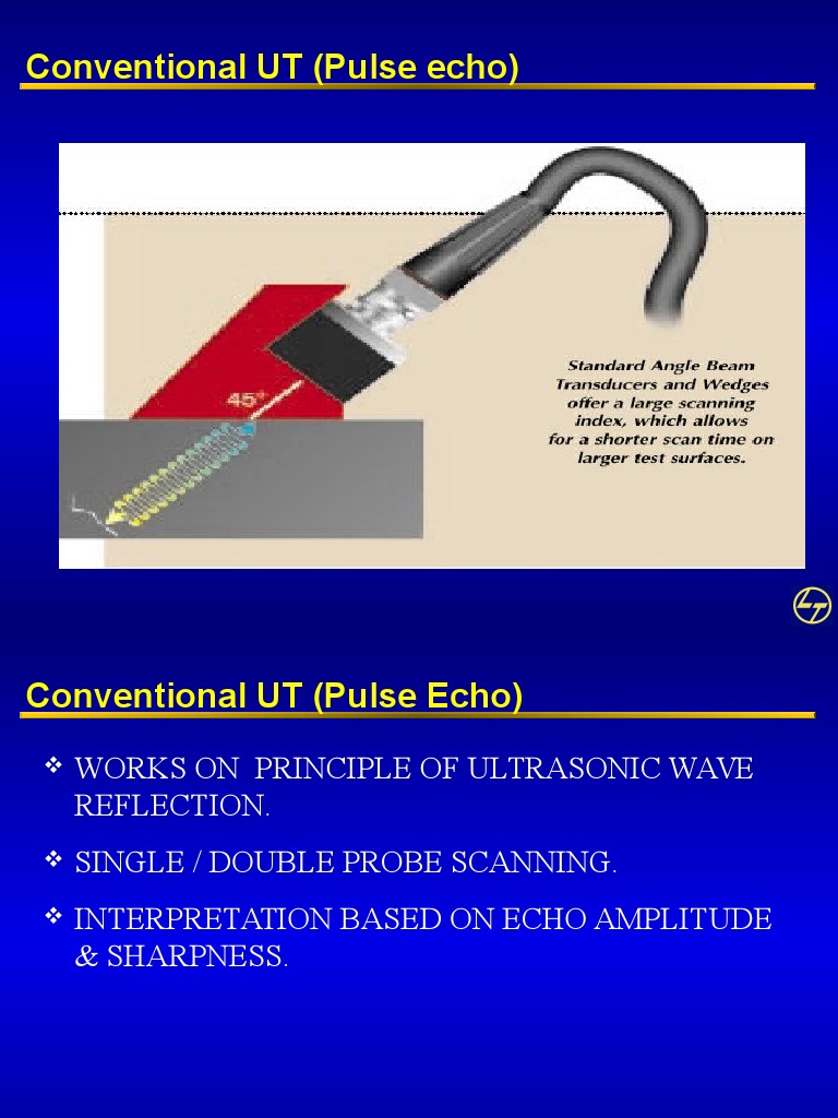 Conventional UT (Pulse Echo) | PDF