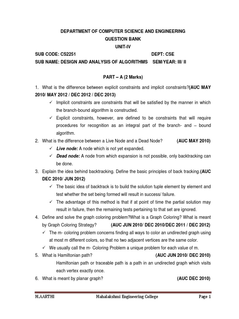Backtracking 40 Page | PDF | Mathematical Optimization | Algorithms And ... Backtracking 40 Page | PDF | Mathematical Optimization | Algorithms And ...