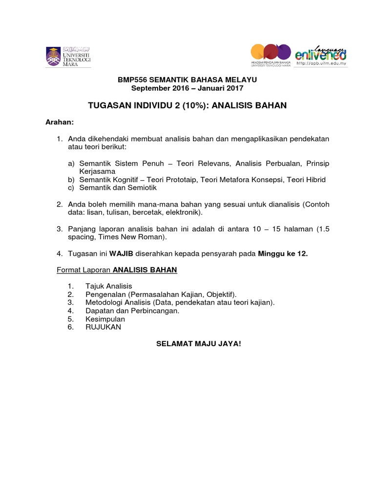 BMP556 Tugasan Individu 2 (Format) | PDF | Seni | Sains & Matematika
