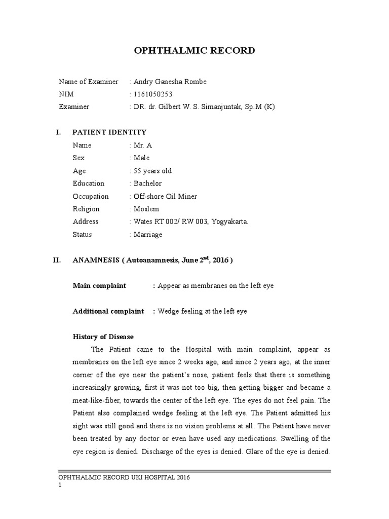 Ophthalmic Record (1) | Cornea | Human Eye | Free 30-day Trial | Scribd