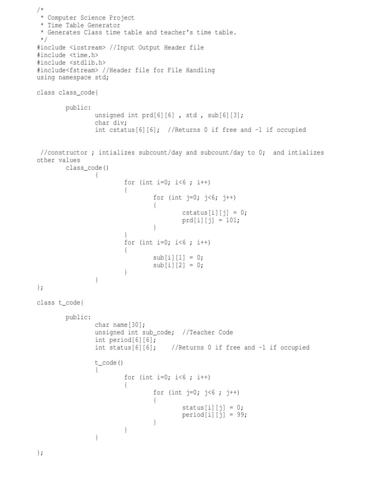 Computer Science Project For Class 12 | PDF | Integer (Computer Science) | Areas Of Computer Science