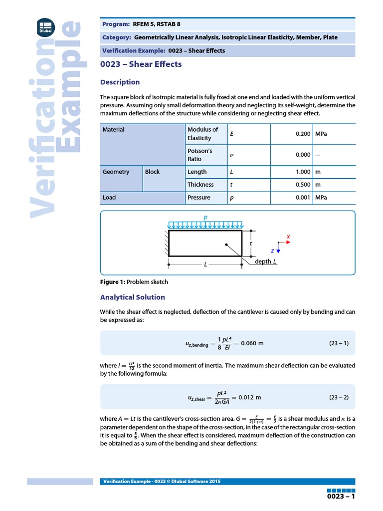 0023 - Shear Effects: Description | PDF