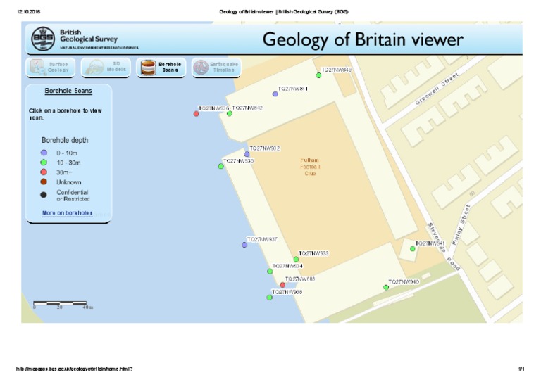 Borehole Scans: Click On A Borehole To View Scan | PDF
