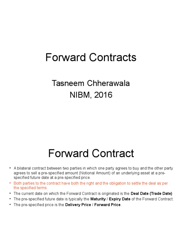 Forward Contracts | PDF | Foreign Exchange Market | Exchange Rate