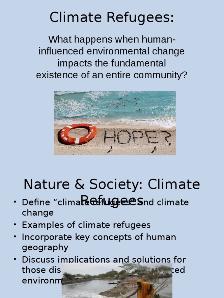 Climate Refugees | PDF | Climate Change | Ecology