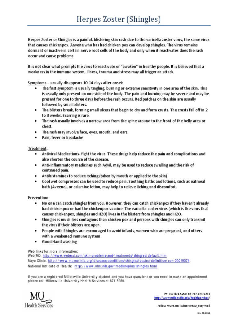 Herpes Zoster | PDF | Cutaneous Conditions | Animal Viral Diseases