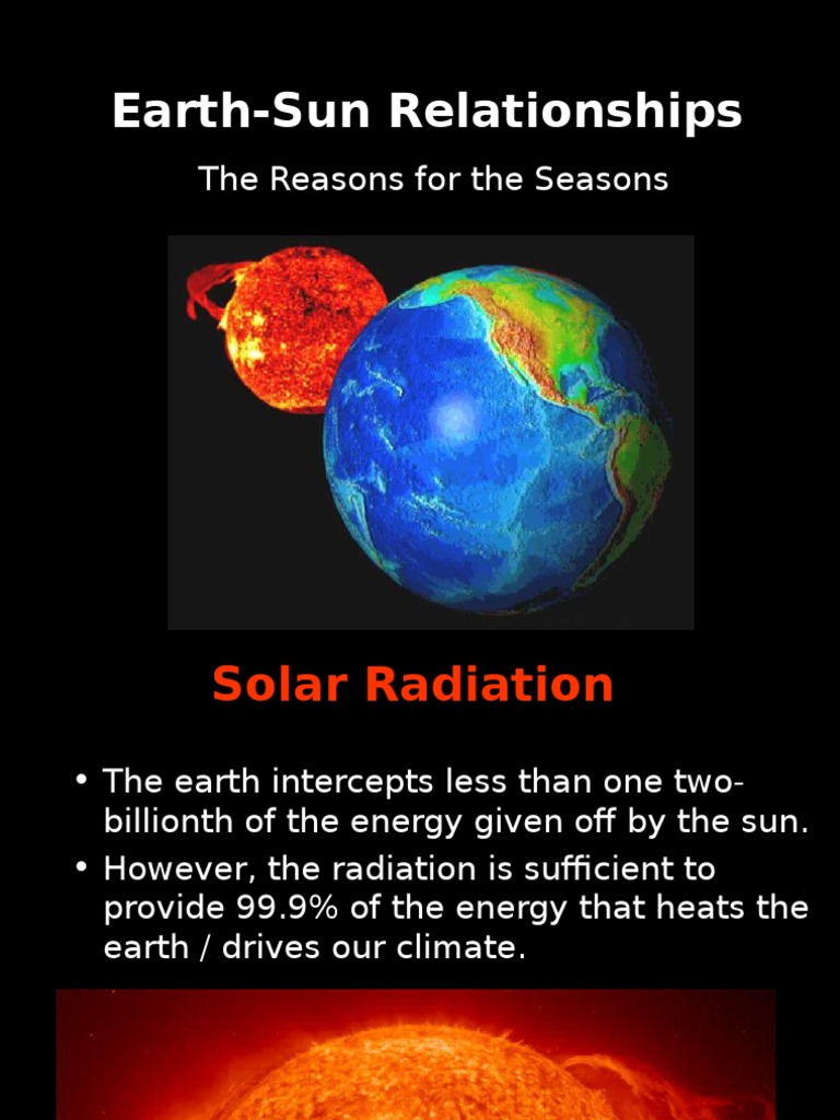 Earth-Sun Relationships: The Reasons For The Seasons | PDF | Earth ...