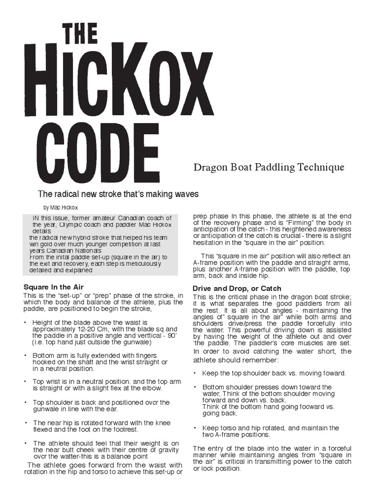 Paddling | Download Free PDF | Hip | Rotation