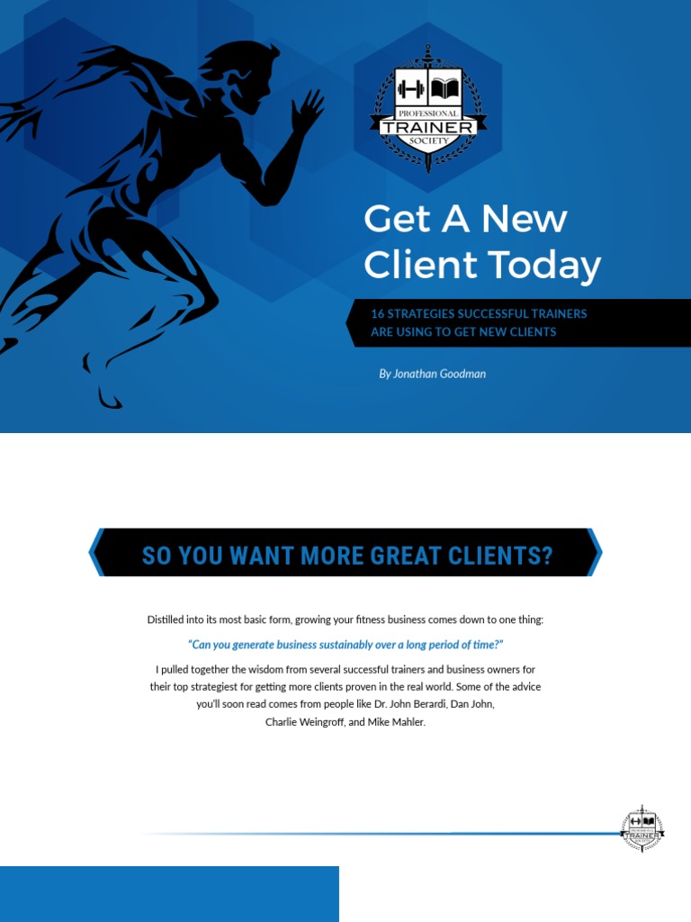 Get A New Client Today Final | PDF | Facebook | Wellness