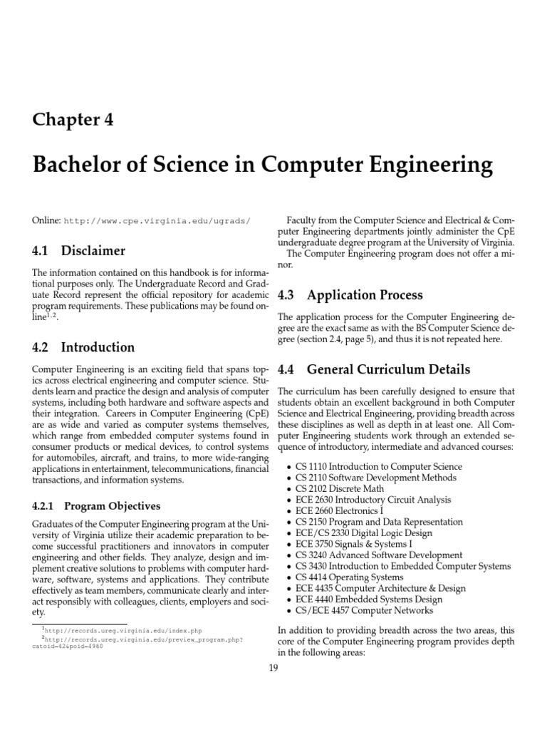 Program Overview and Curriculum Details for the Bachelor of Science in ...