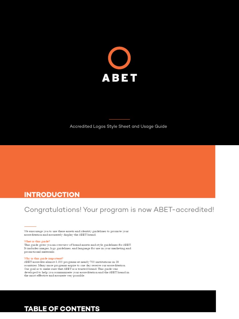 Accredited Logos Style Sheet and Usage Guide | PDF | Logos | Graphic Design