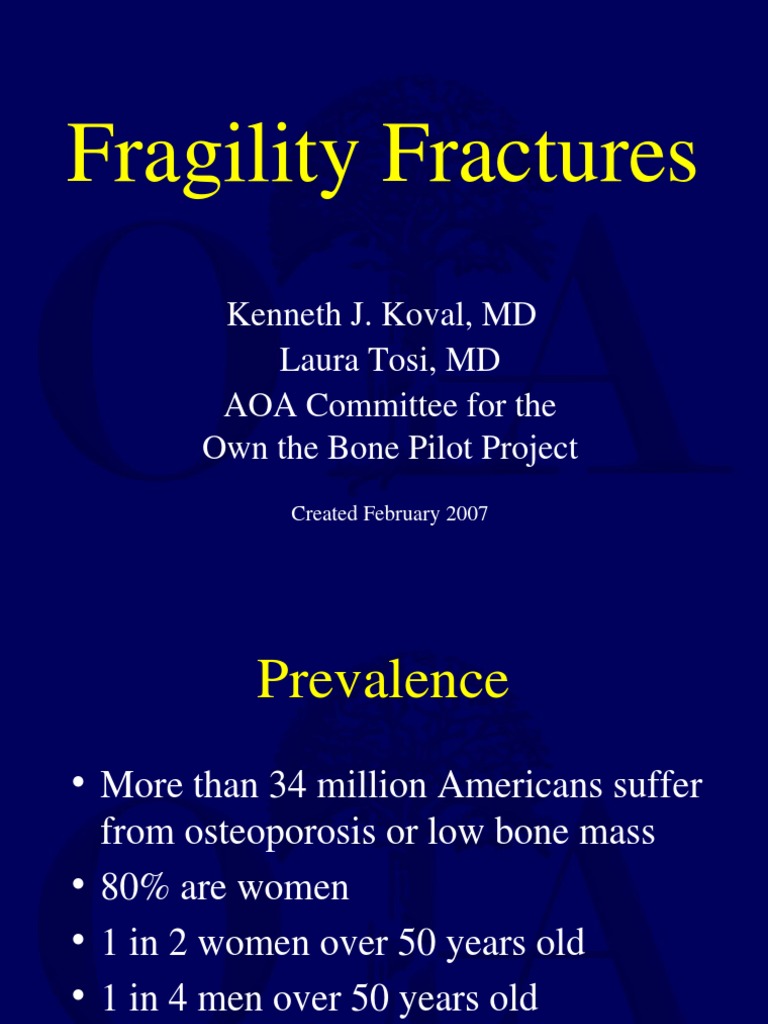 G24 Fragility Fractures | PDF | Osteoporosis | Medical Specialties