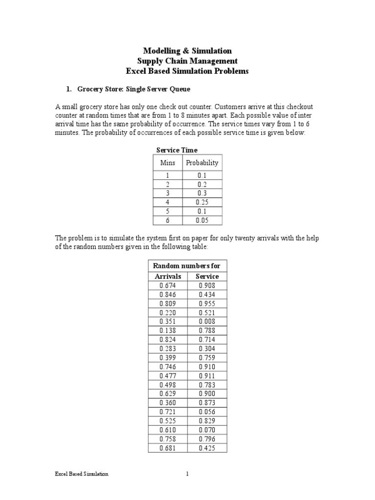 Excel-Based Supply Chain Simulations | PDF | Retail | Inventory