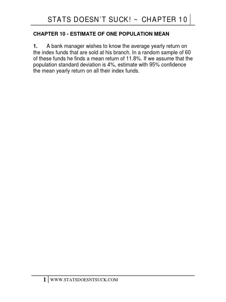 Chapter 10 Questions | PDF | Estimator | Bias Of An Estimator