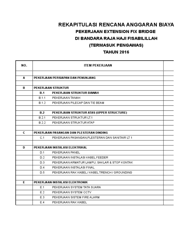 Rab Fix Bridge Revisi Bandara RHF | PDF