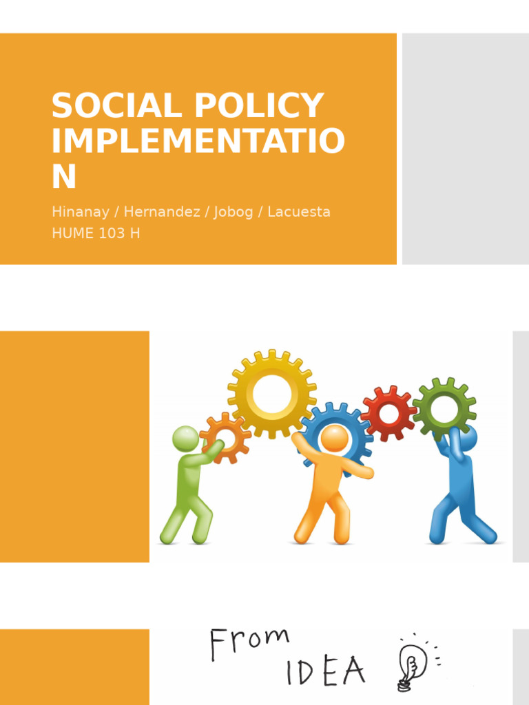 Social Policy Implementation | PDF | Implementation | Policy