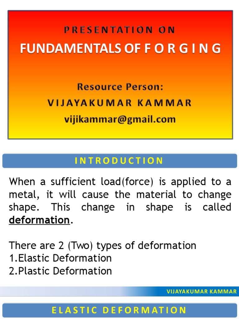 Forging | PDF | Forging | Deformation (Engineering)