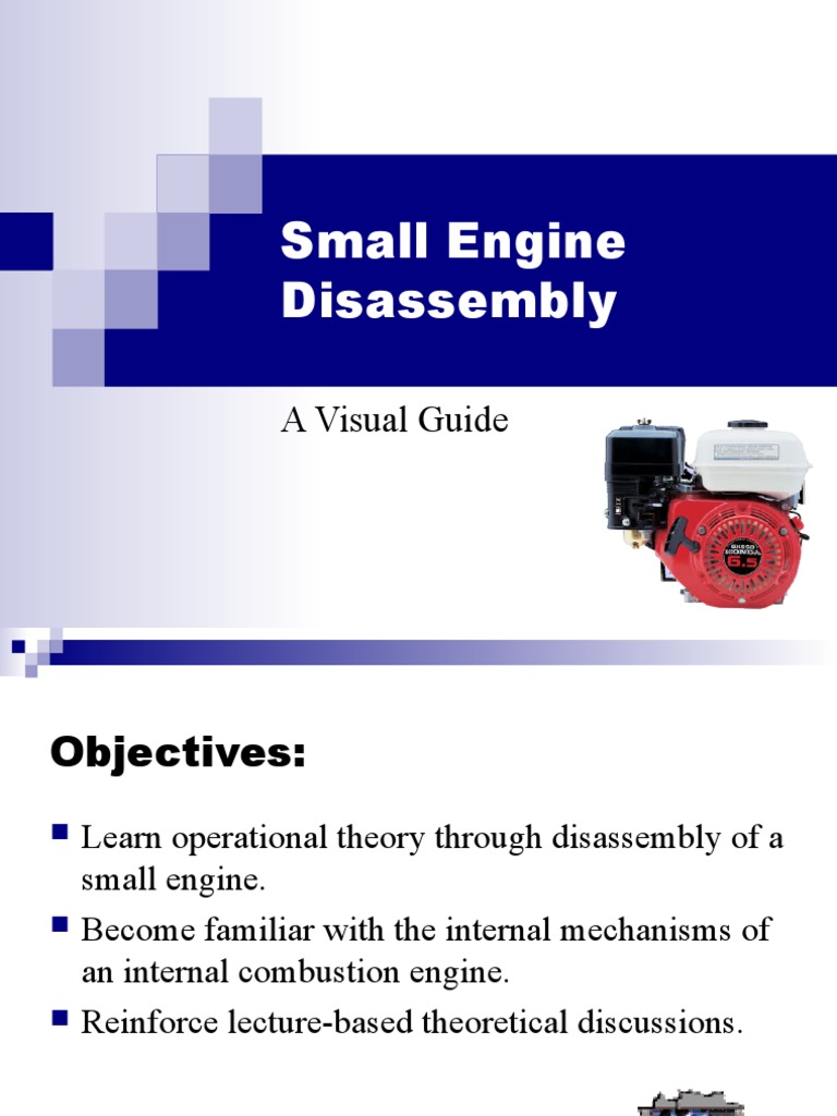 Engine Disassembly | PDF | Internal Combustion Engine | Piston