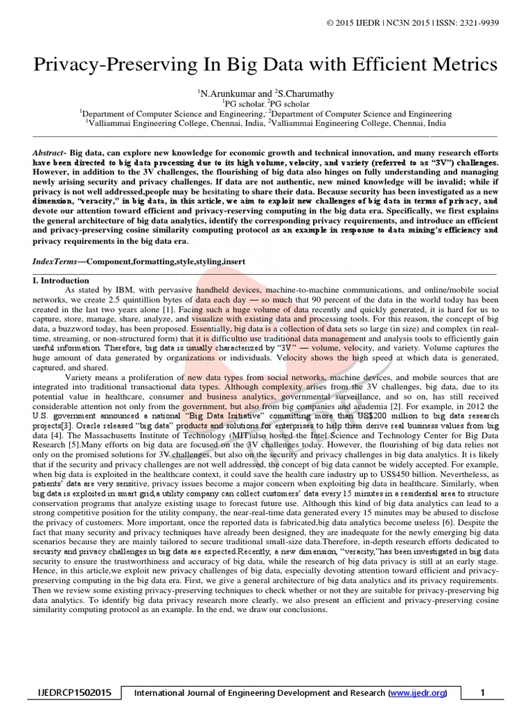 Toward Efficient and Privacy-Preserving Computing in Big Data Era | Big ...