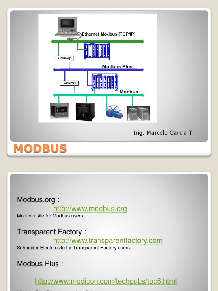 Introducción al Protocolo Modbus | PDF | Byte | Protocolos de capa física
