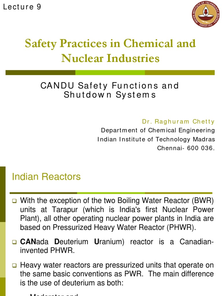 CANDU Reactor Safety and Design Overview | PDF | Pressurized Water ...