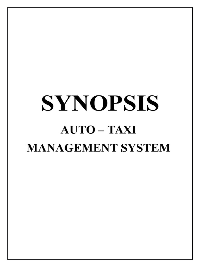 Auto Taxi Management System Overview | PDF | Computer Hardware ...