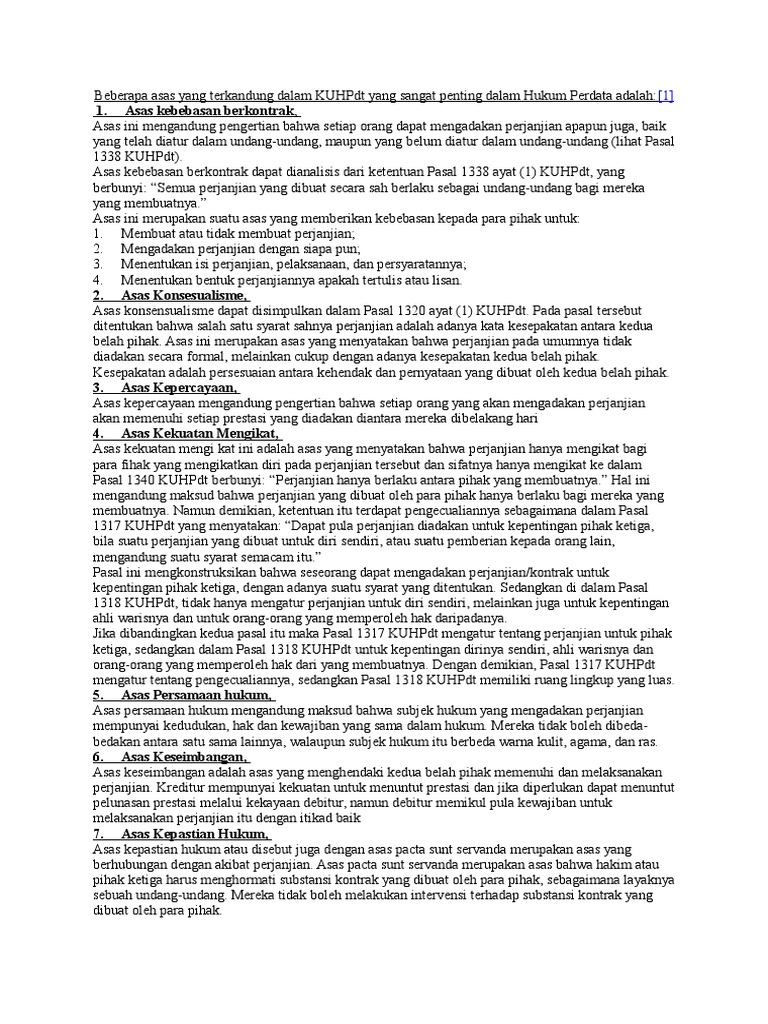 Asas Asas Hukum | PDF