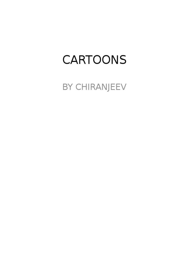 Cartoons | PDF