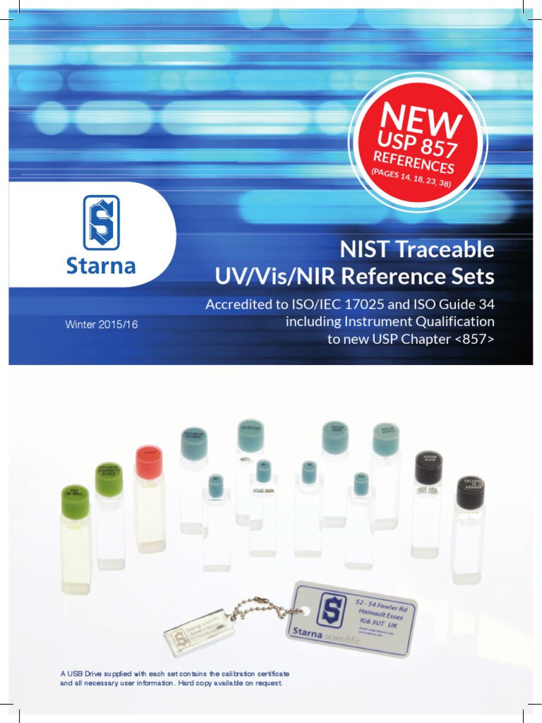 UV Vis NIR Reference Sets | PDF | Ultraviolet–Visible Spectroscopy ...