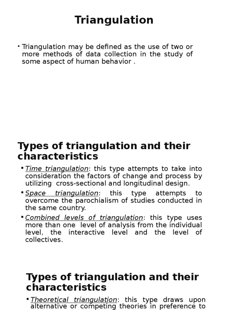 Triangulation | Quantitative Research | Research Methods